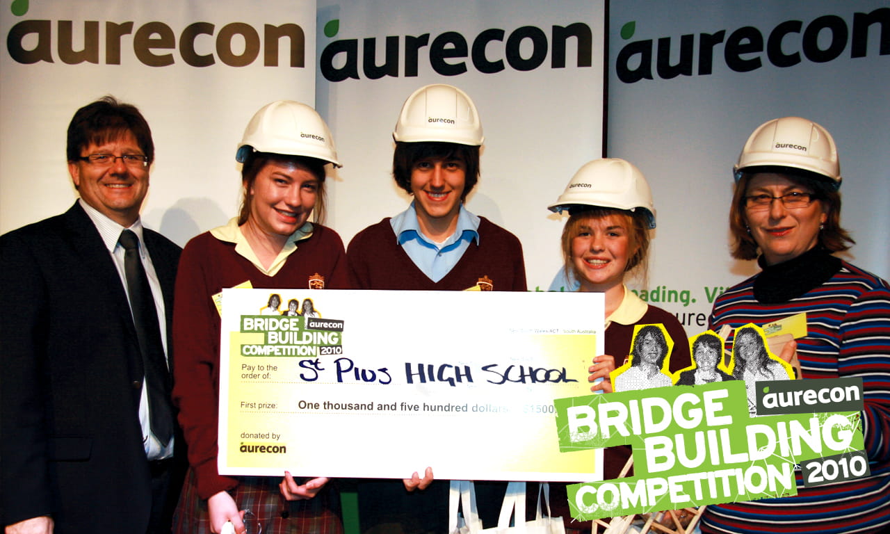 News | Winners declared in Aurecon's bridge building competition