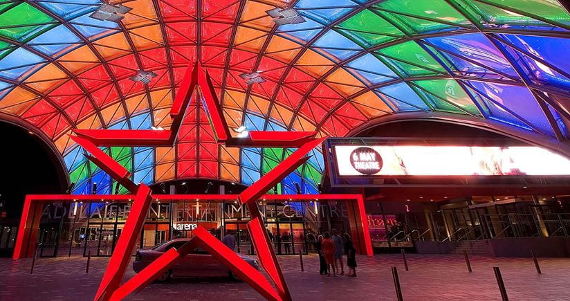 Adelaide Entertainment Centre Logo Insert Brand Name Here: Gorillaz
