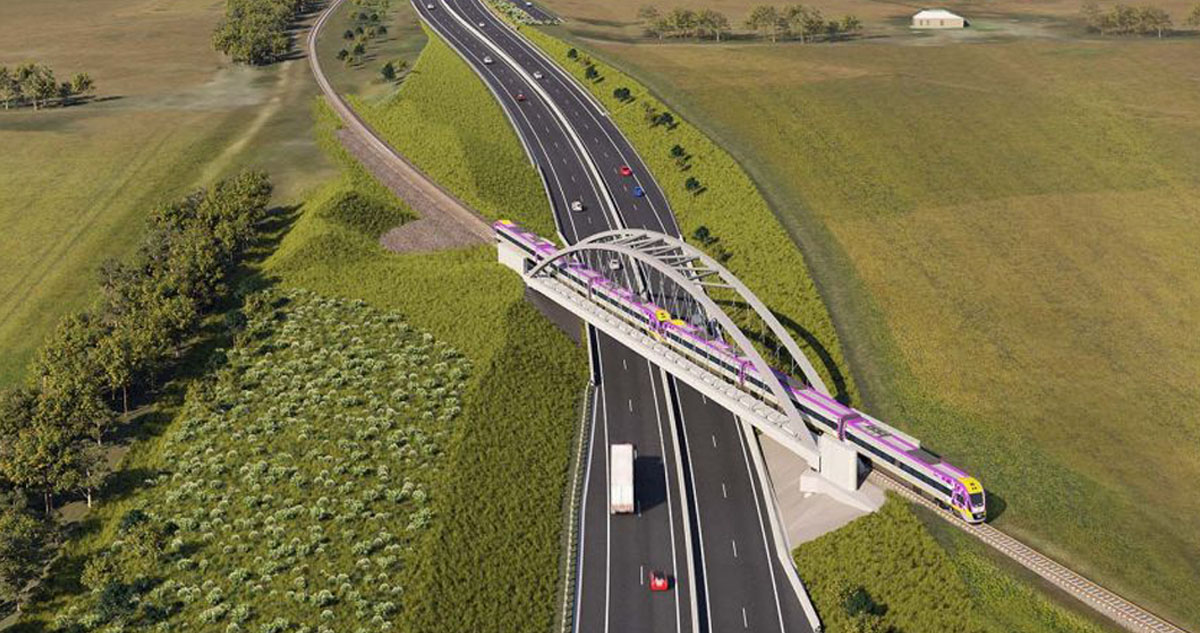 Projects | Princes Highway East – Kilmany Upgrade Network Arch Bridge ...